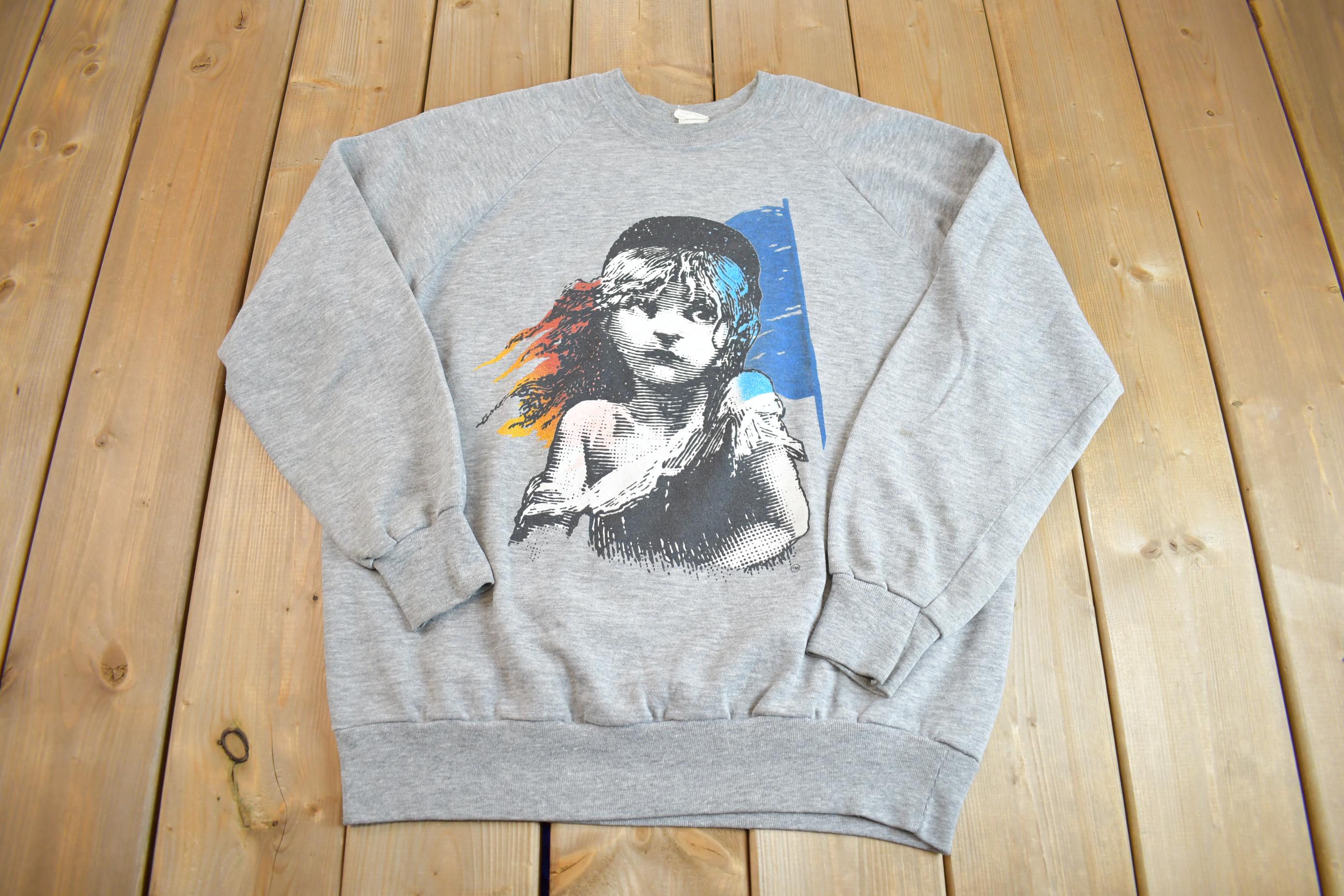 Les Miserables Sweatshirt Vintage - Etsy Les Miserables Sweatshirt Vintage - Etsy