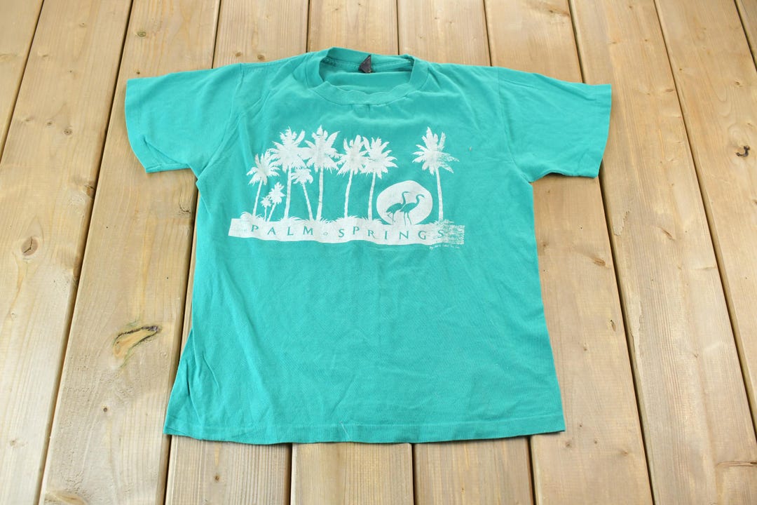 Vintage 1980s Palm Springs Souvenir T-shirt Made in USA / Spring Break ...