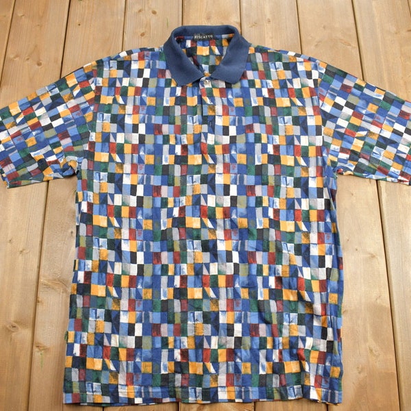 Checkered Polo Shirt - Etsy