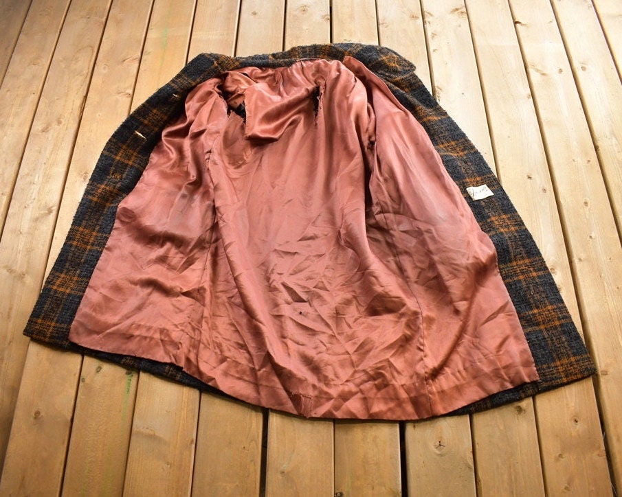 Vintage 1970s Harrods Wool Button up Long Jacket Made in England - Etsy