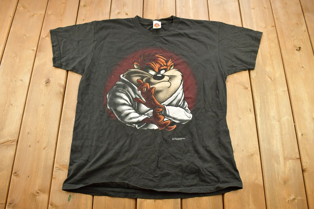 Vintage 1997 Samurai Taz Looney Tunes Cartoon T-shirt / 90s Graphic Tee ...