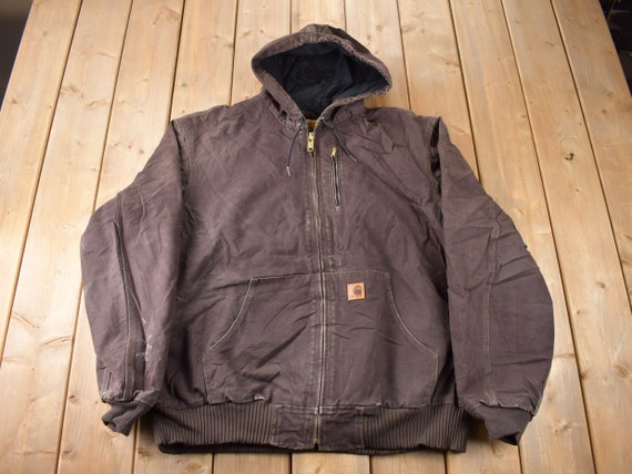 Vintage 1990s Carhartt Brown Active Jac Jacket Size 2XL - Etsy Vintage 1990s Carhartt Brown Active Jac Jacket Size 2XL - Etsy