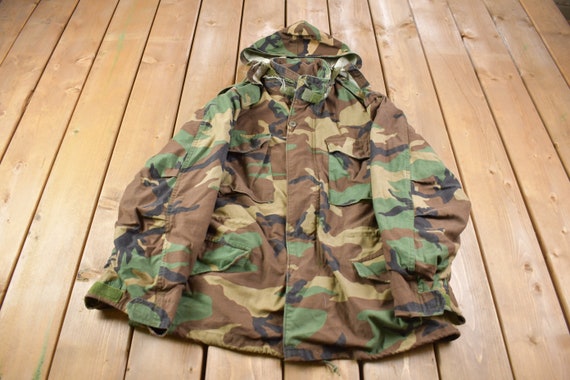 Vintage 1987 US Military Woodland Camouflage Cold Wea… - Gem