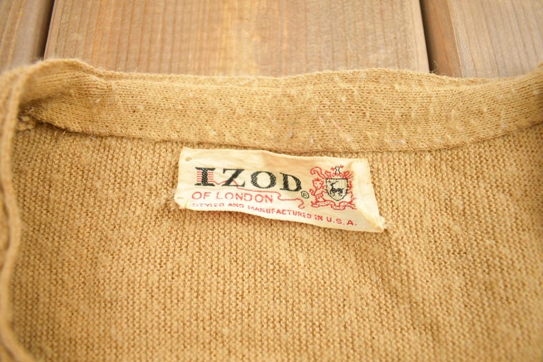 Vintage 1970s Izod Knit Embroidered Cardigan Sweater Made in USA - Etsy