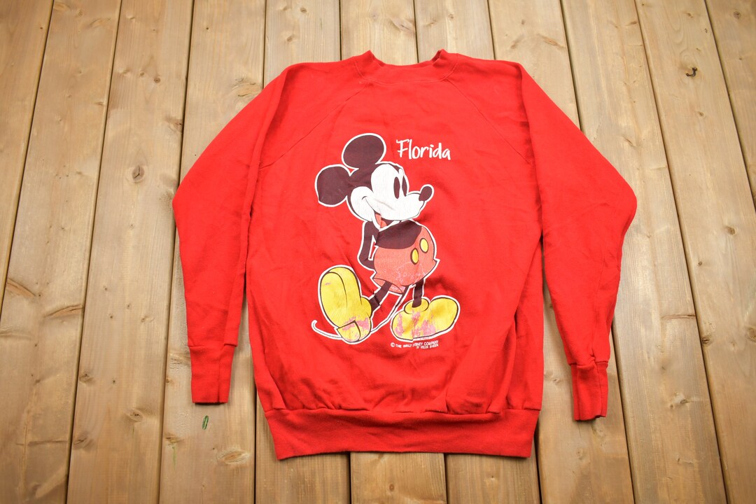 Vintage 1990s Velva Sheen Mickey Mouse Disney Florida Crewneck ...