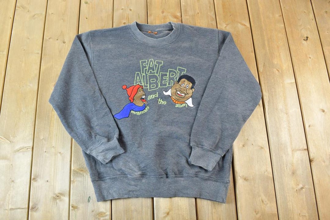 Vintage 1990s Fubu Fat Albert Heavyweight Crewneck Sweatshirt / 90s ...