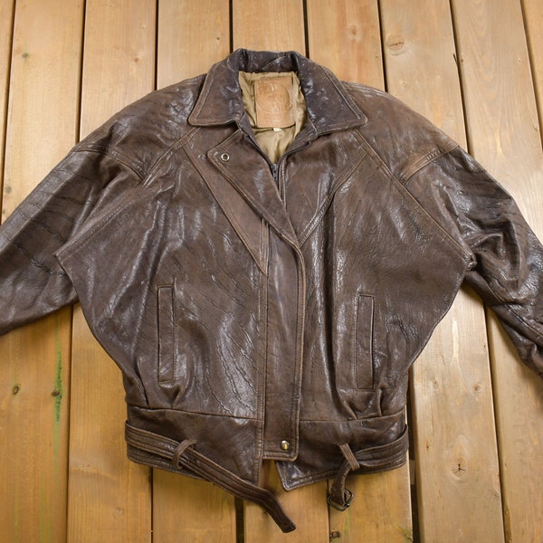 80s Leather Jacket - Etsy