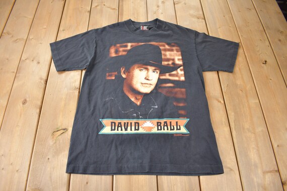 Vintage 1995 David Ball Tour Single Stitch Band Tee M… - Gem