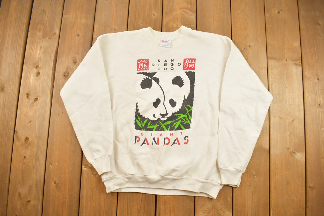 Vintage 1990s San Diego Zoos Giant Pandas Crewneck Sweatshirt / 90s ...