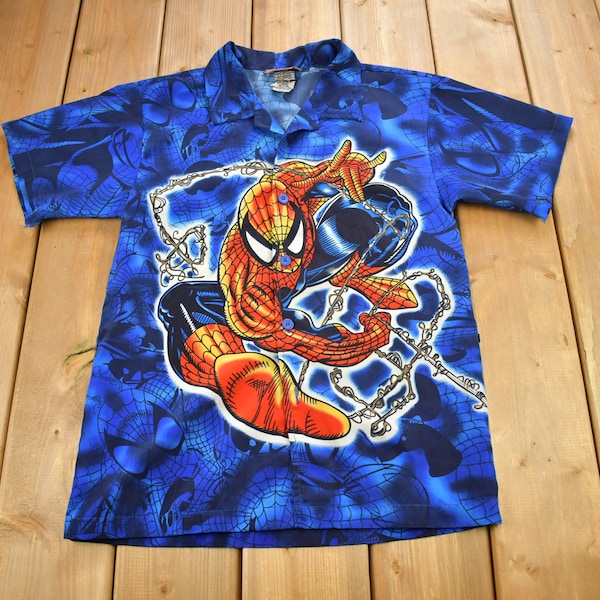 Spiderman Button Up Shirt