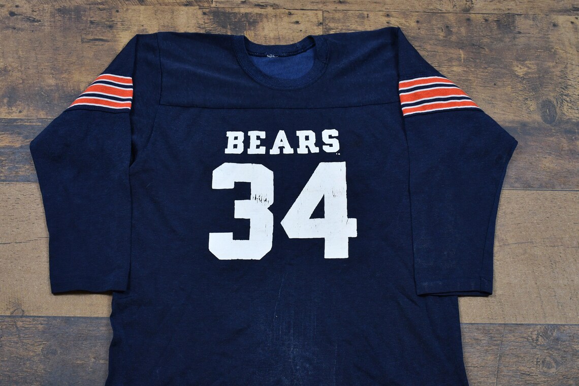 Chicago Bears Football Number 34 Vintage Halbarm T-Shirt / NFL | Etsy