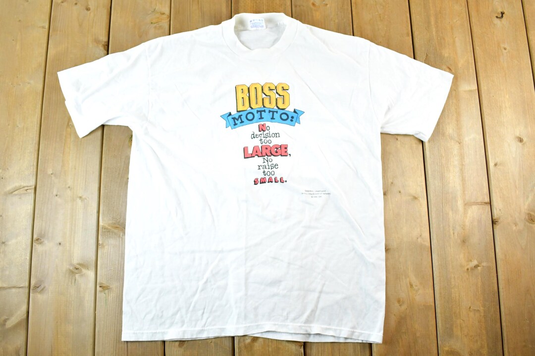 Vintage 1990s Shoebox Greetings Boss Motto No Decision Too Large ...