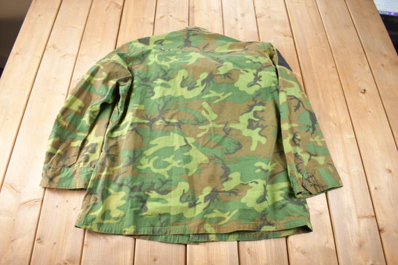 Vintage 1969 USMC Woodland Camo Poplin Ripstop Class … - Gem