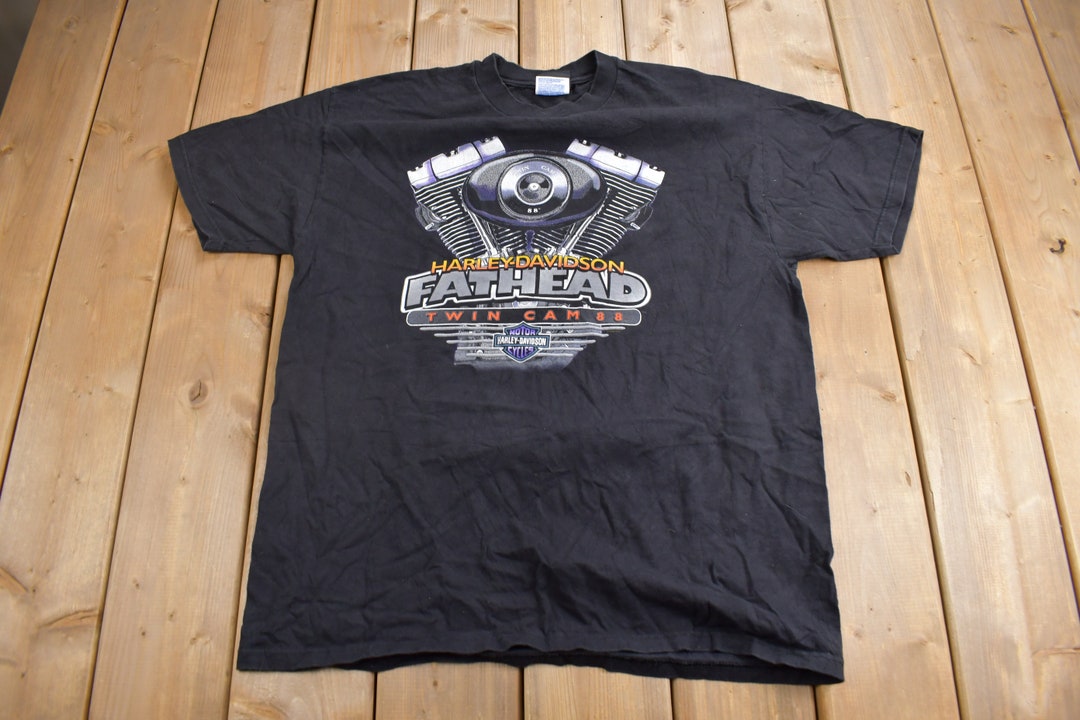 Vintage 1998 Bob's Fond Du Lac Harley Davidson Wisconsin Graphic T ...