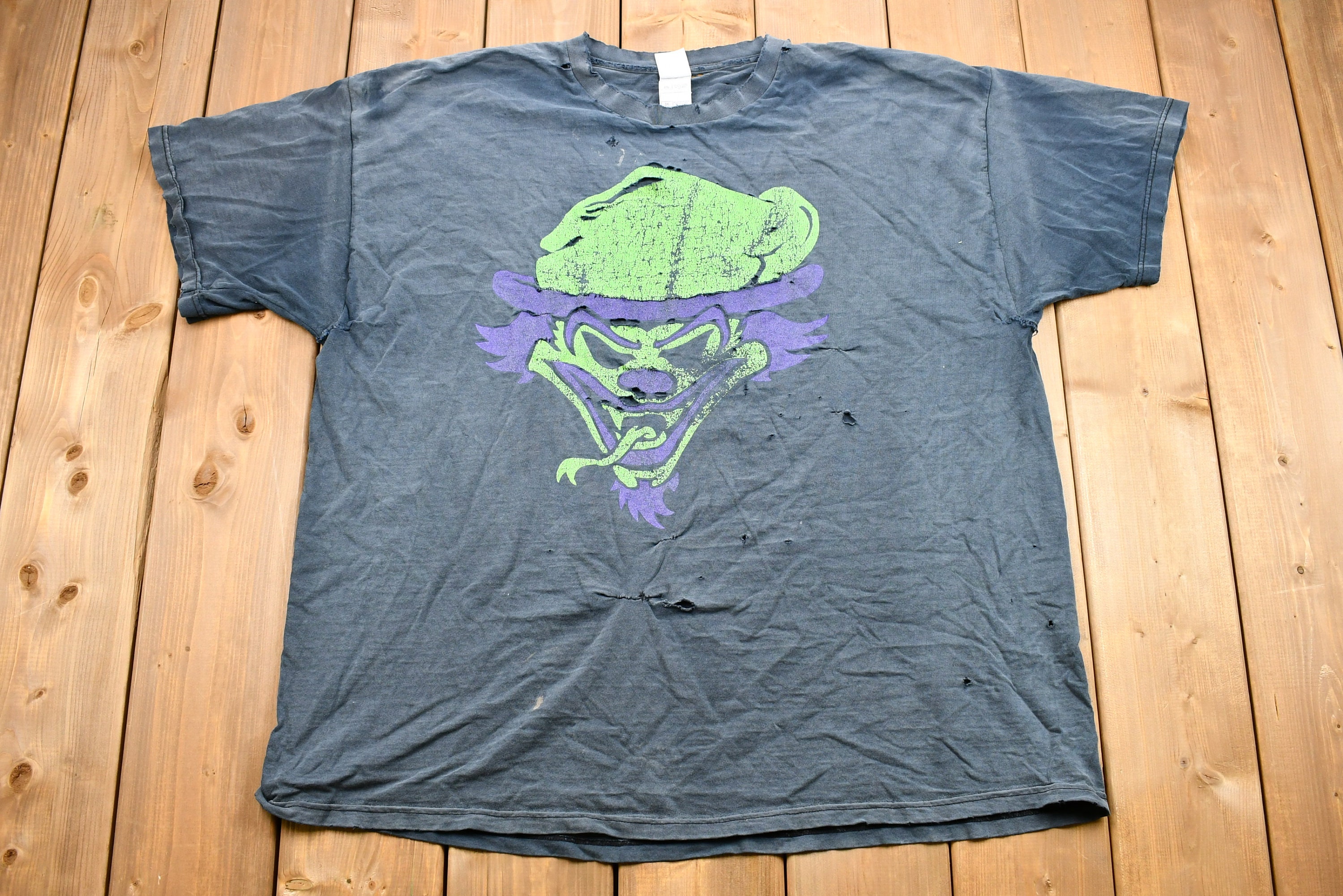 Vintage 1990s Distressed Insane Clown Posse Riddle Box Graphic T-Shirt ...