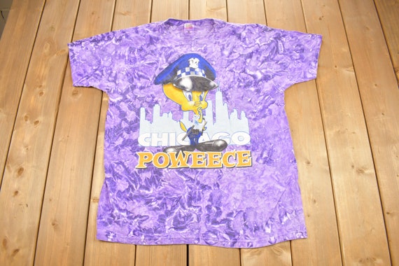 Vintage 2000 Tweety Bird Chicago Police Tie Dye Cartoon - Etsy