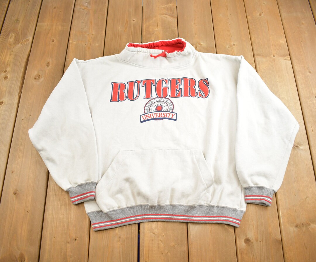 Vintage 1990s Rutgers University Turtle Neck Pullover - Etsy