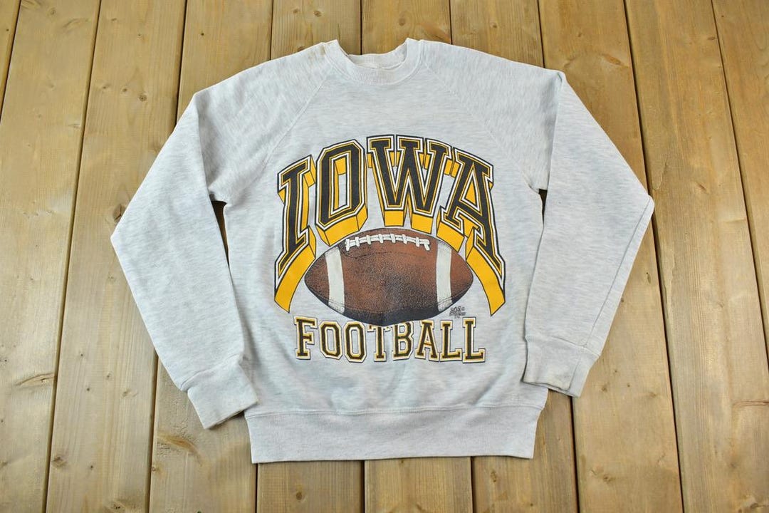 Vintage 1990s Iowa Football University Crewneck / Vintage Collegiate ...