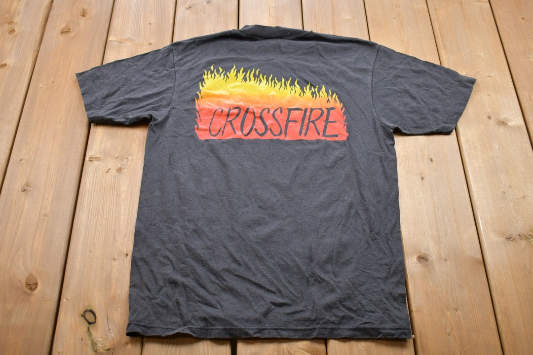 Vintage 1990s Crossfire Graphic T-shirt / Graphic / 80s / 90s ...