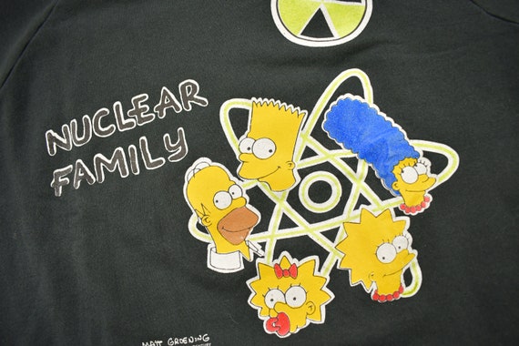 Vintage 1990 The Simpsons Nuclear Family Graphic Crew… - Gem