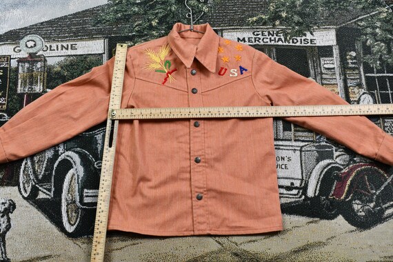 Vintage 1960s Embroidered Denim Western Style Jacket … - Gem