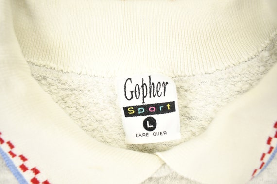 Vintage 1990s Gopher Sport Heart Theme Collared Crewn… - Gem