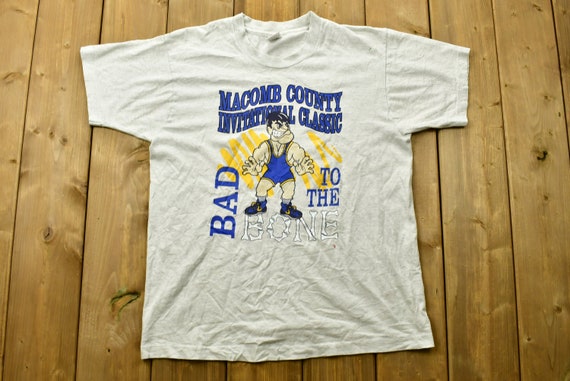 Vintage 1995 High School Wrestling T-Shirt/ Made In U… - Gem