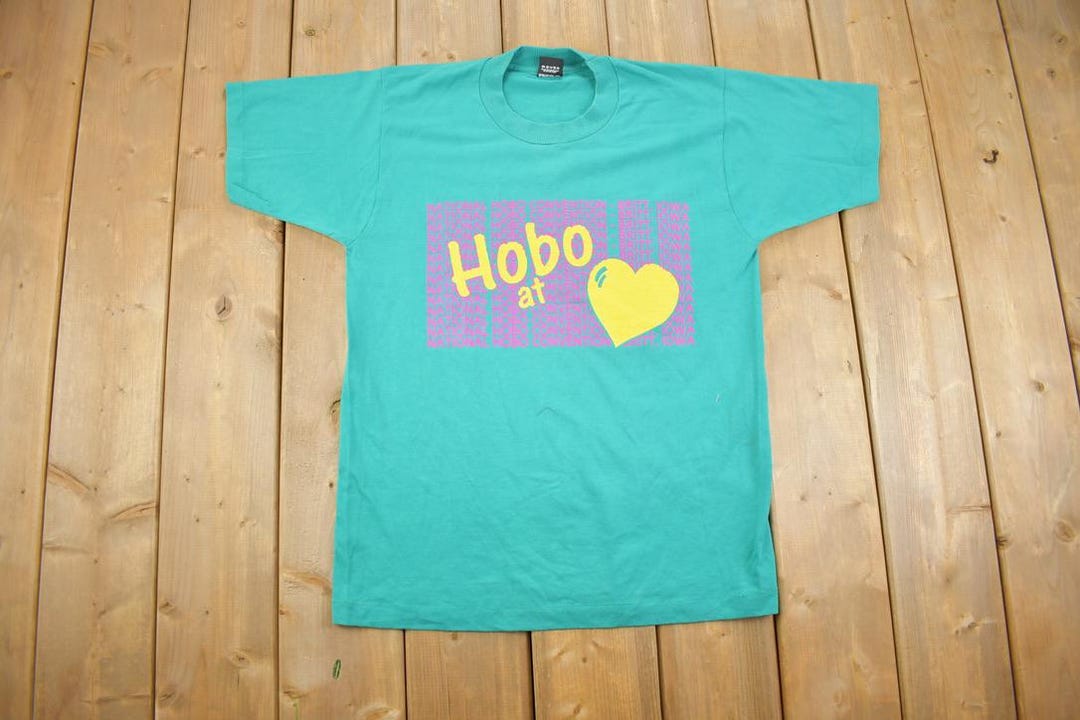 Vintage 1990s National Hobo Convention Graphic T Shirt Made in USA ...