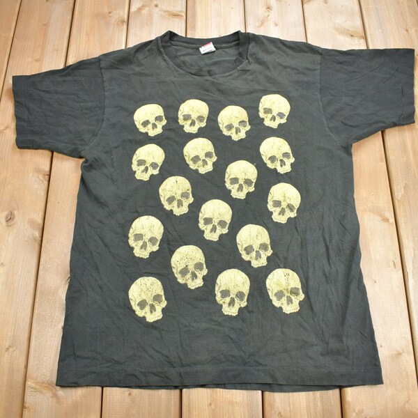 Mens Vintage Skull Tshirt - Etsy
