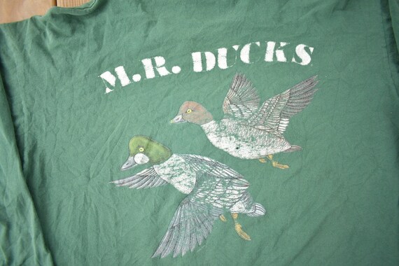 Vintage 1995 M.R. Ducks Single Stitch Graphic Long Sl… - Gem