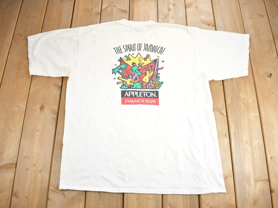 Vintage 1990s Appleton Jamaica Rum Graphic T Shirt / Vintage T Shirt ...