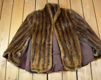 Vintage 1970s Brown Mink Fur Coat / Vintage Mink Jacket / Authentic Fur ...