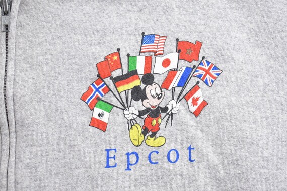 Vintage 1990s Disney Epcot Center Mickey Mouse Zip Up… - Gem