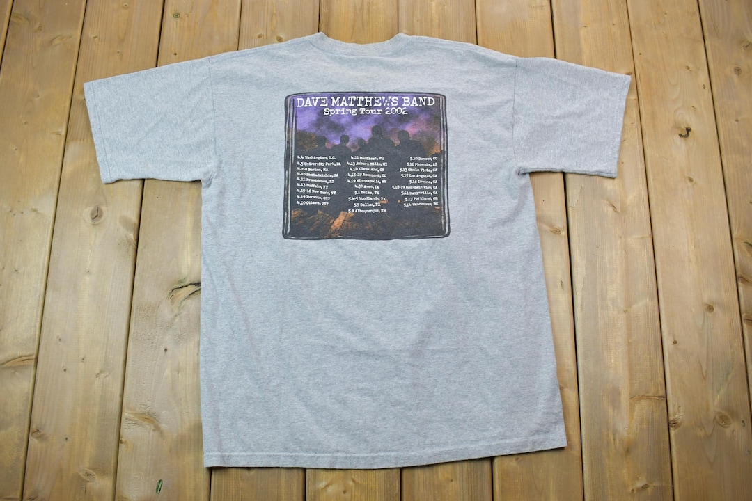 Vintage 2002 Dave Matthews Spring Tour Band Music Today T-shirt / Band ...