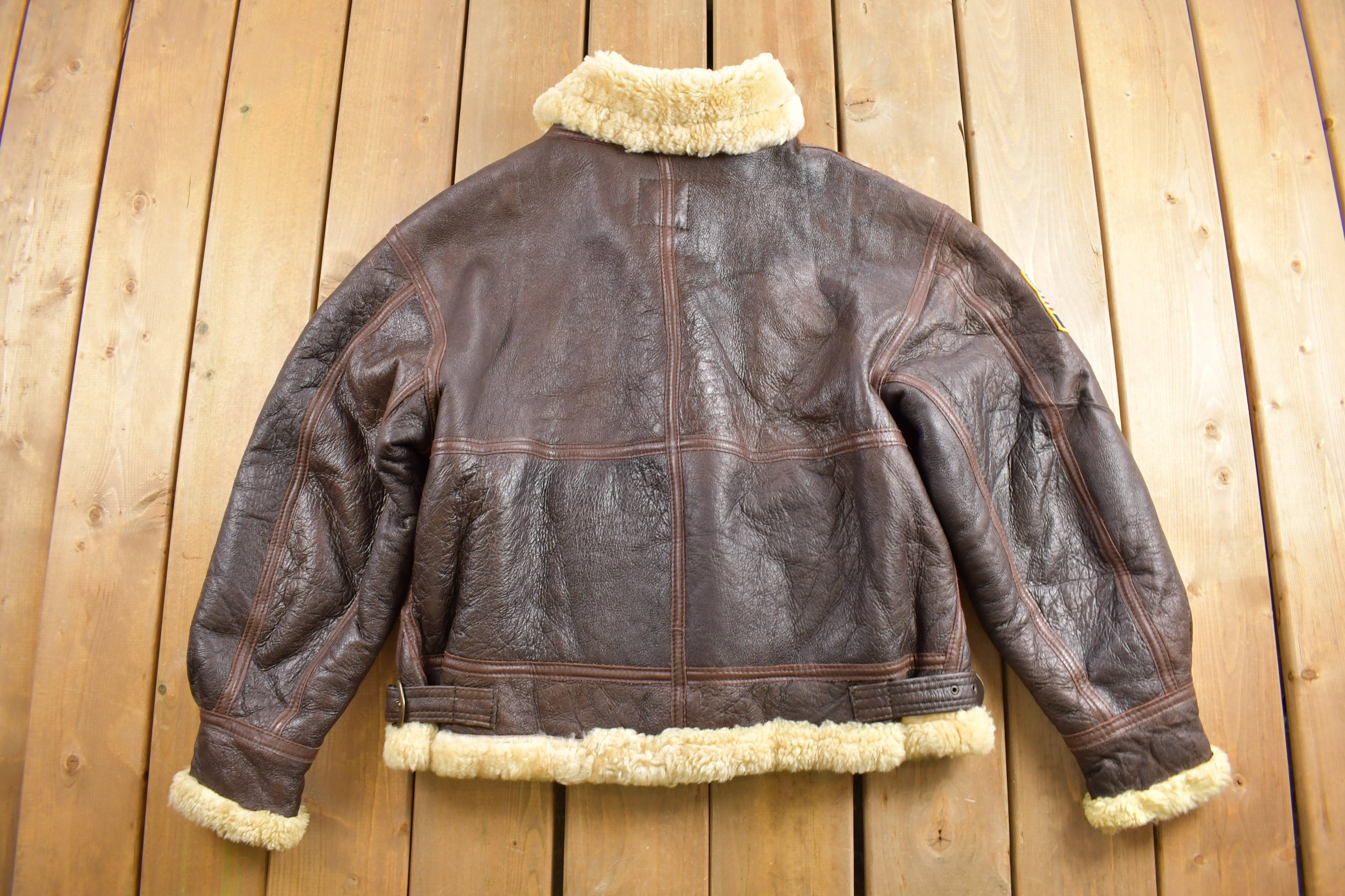 Vintage 1980s B-3 Type Flight Jacket / US Army Air Force Vintage 1980s B-3 Type Flight Jacket / US Army Air Force