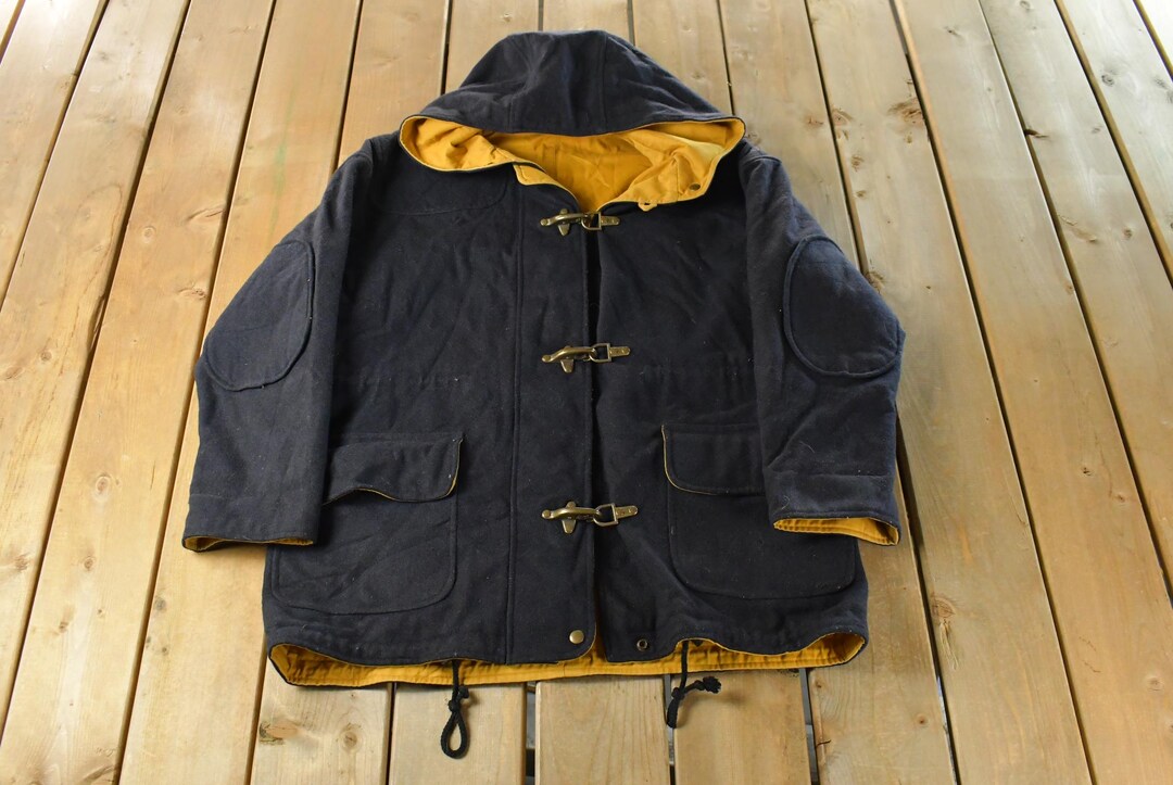 Vintage 1990s New York Girl Fireman Clasp Hook Reversible Jacket Women ...