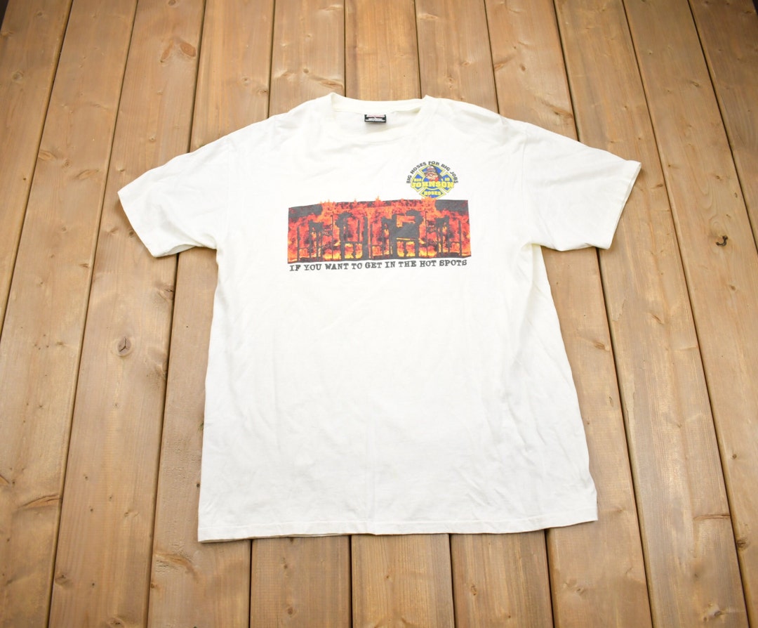 Vintage 1990s Big Johnson Fire Hose Funny Graphic T-shirt / Funny Shirt ...