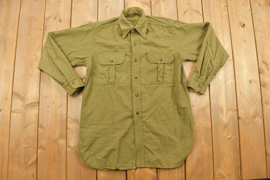 Vintage 1990s Button up Shirt / 1980's Button up / Vintage Flannel ...