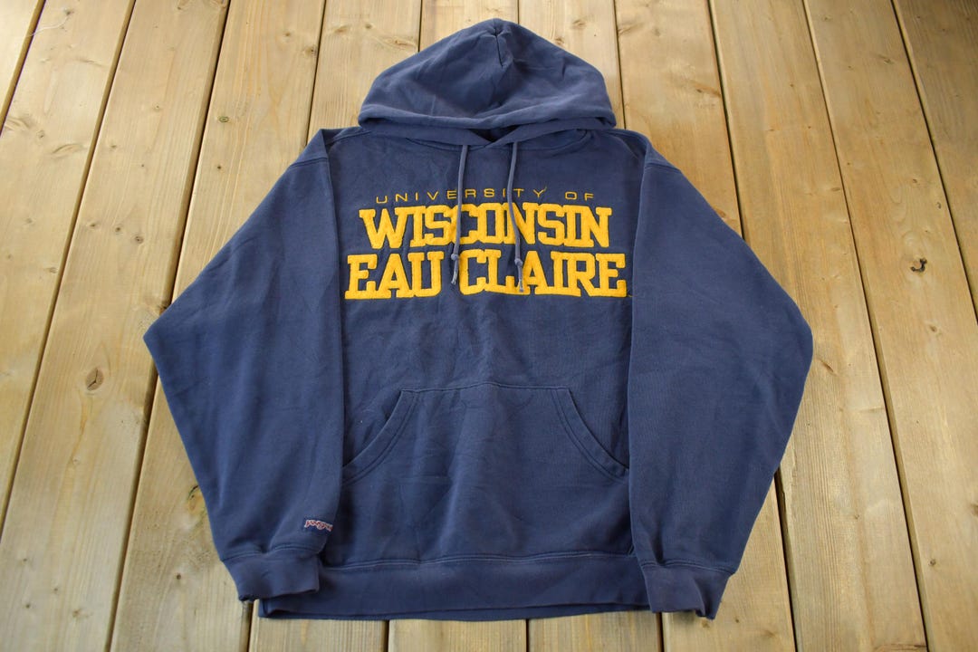 Vintage 2000s University of Wisconsin Eau Claire Hoodie / Vintage ...