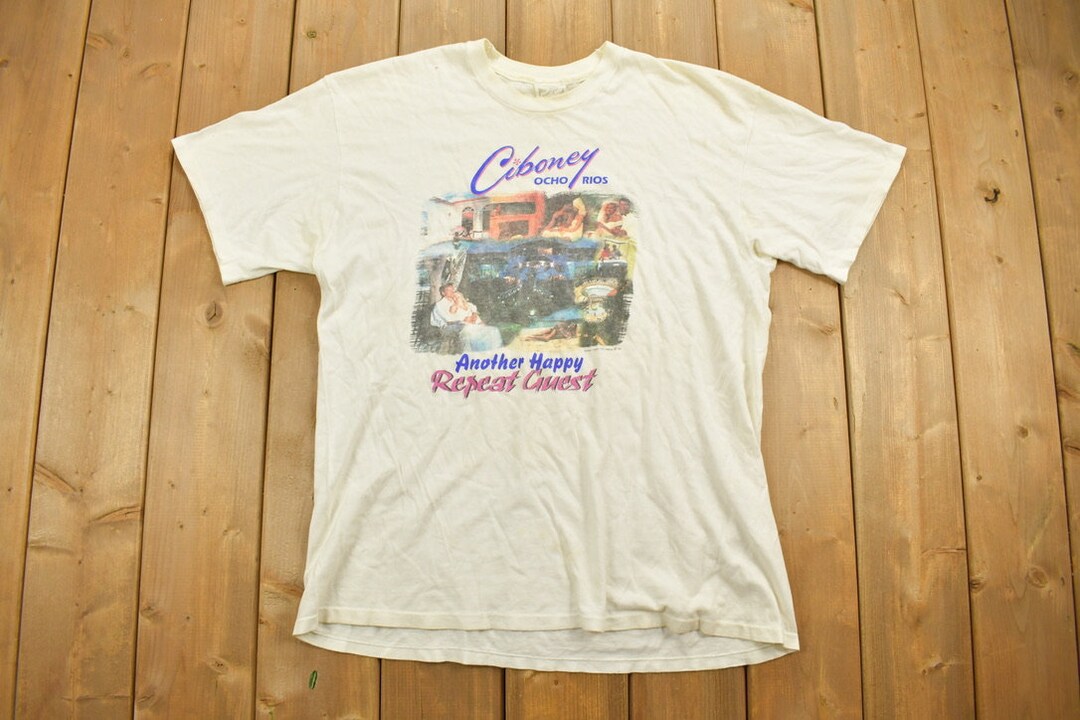 Vintage 1990s Ciboney Ocho Rios Graphic T-shirt / Wedding / Retro ...