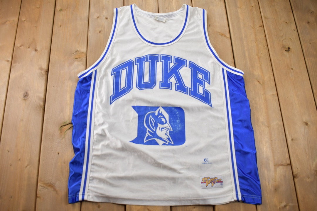 Vintage 1990s Duke University Collegiate Basketball Jersey T-shirt ...