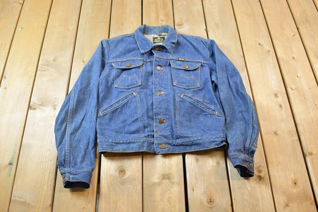 Vintage 1970s Maverick Jean Jacket Size 40 / True Vintage Denim ...