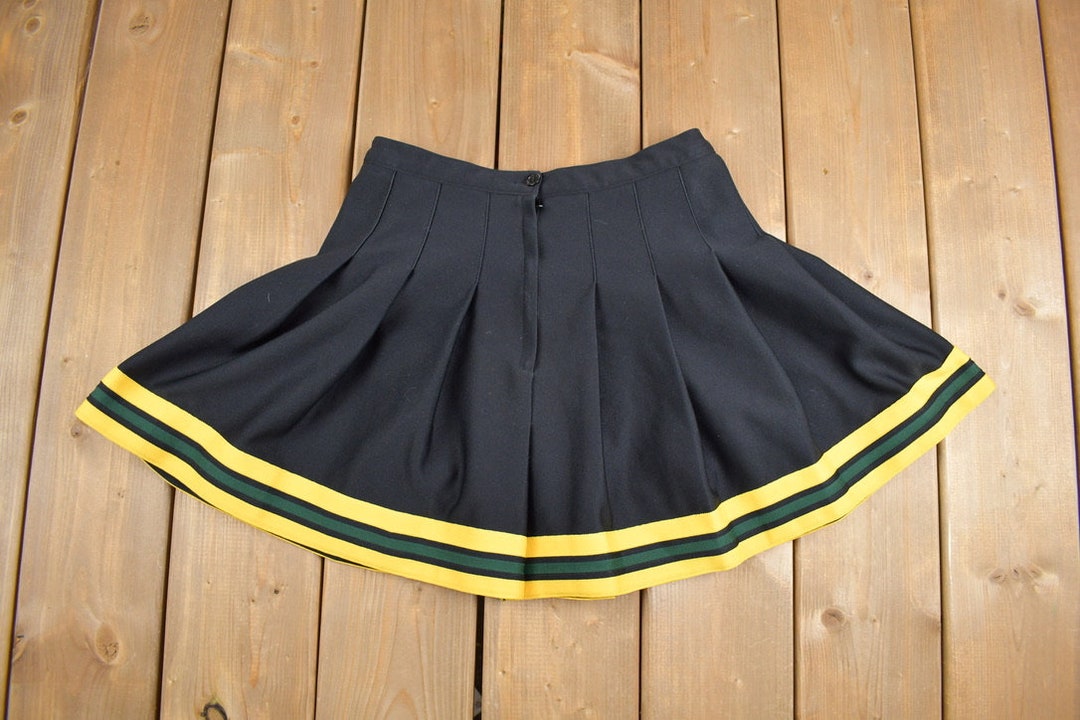 Vintage 1990s Varsity Pleated Skirt Size 27 X 15 / Pleated Skirt ...