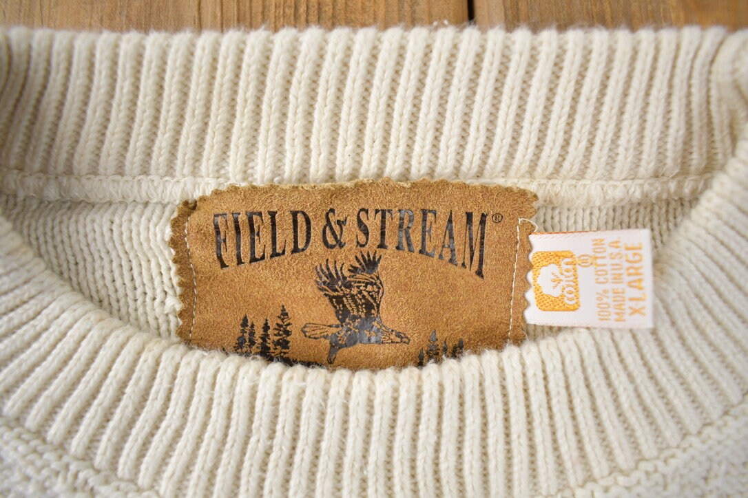 Vintage 1980s Knit Field and Stream Abstract Pattern Crewneck Made in ...