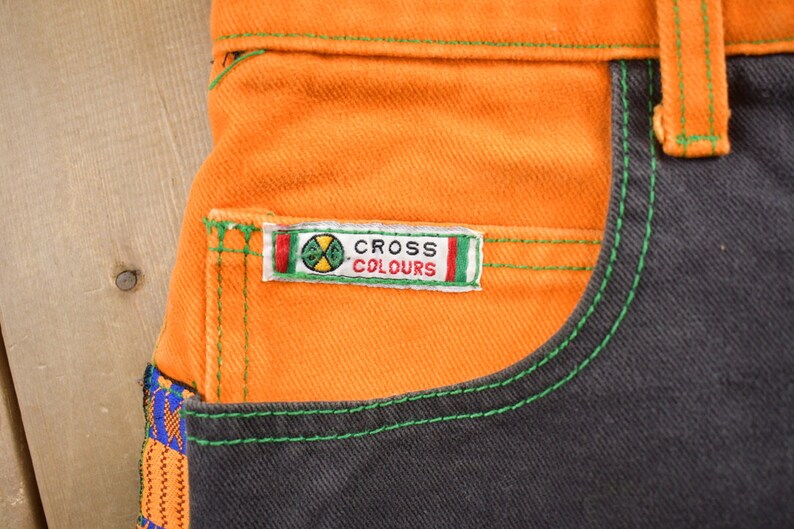 Vintage 1990s Cross Colors Jean Shorts Size 32x15 / 90s Shorts ...