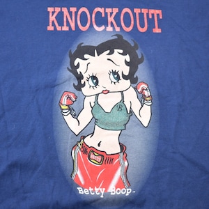 Vintage 1990s Betty Boop Knockout Boxing Cartoon T-shirt / 90s Graphic ...