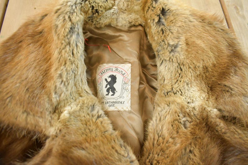 Vintage 1960s Henry Furs Rabbit Fur Full Length Coat Men's Small ...