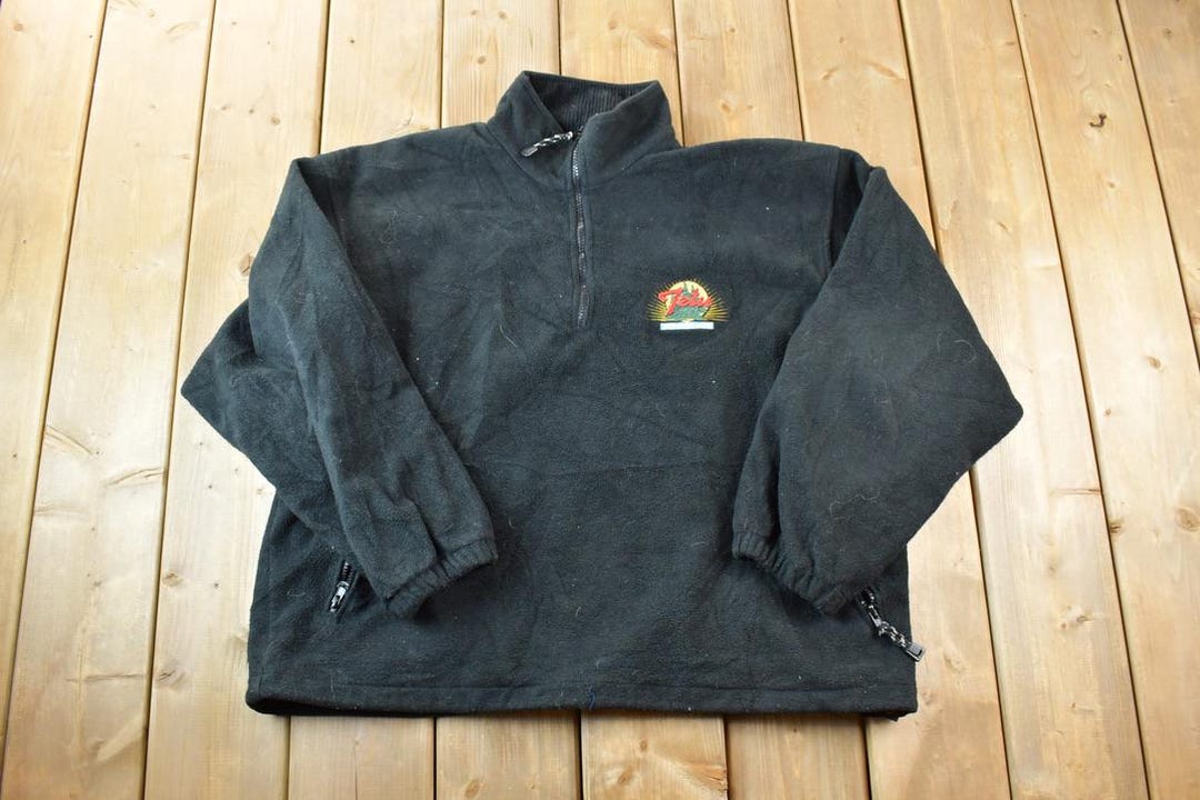 Vintage 1990s Tetu Rivers End Fleece Sweater / Outdoorsman / 90s ...