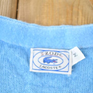Vintage 1970s Izod Lacoste Rare Blue Croc Knit Perfect Mild Distress ...