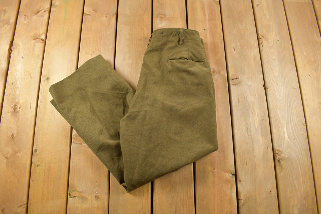 Vintage 1980s British Military Green Army Pants Size 32 X 27 / Army ...